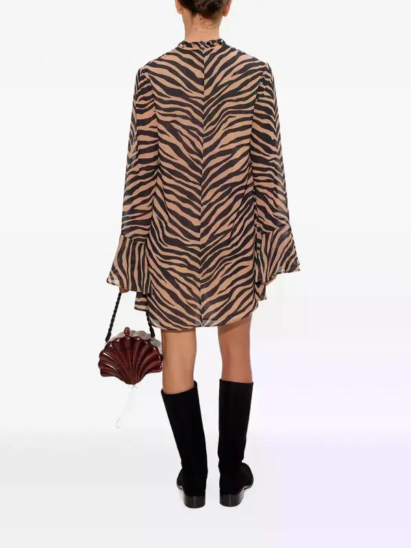 SIMONMILLER Tiger-print Mini Dress