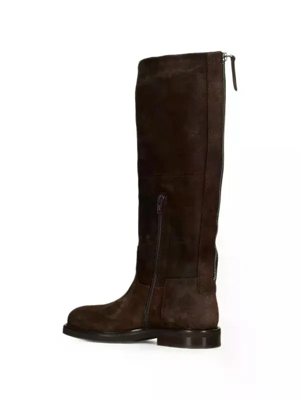 POEVE Rear-zip Knee-high Boots