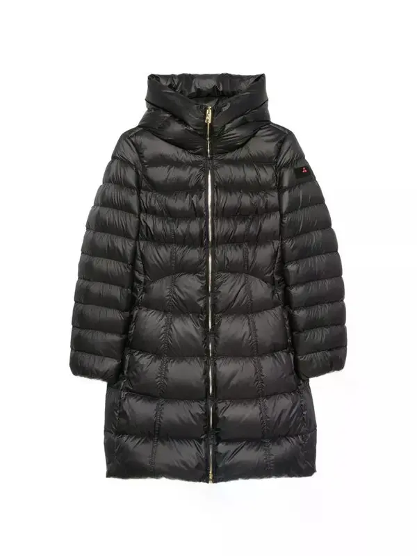 Peuterey Quilted Hooded Coat - Black