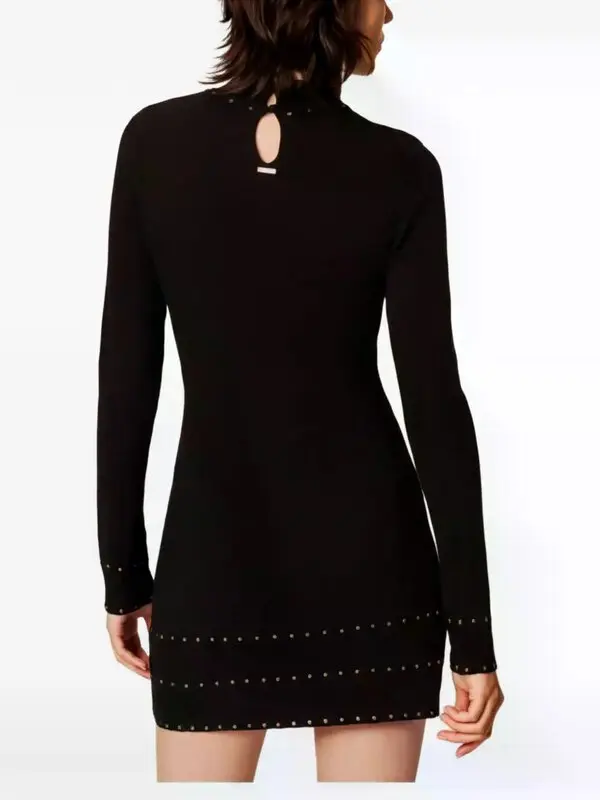 TWINSET Short Knit Dress With Studs