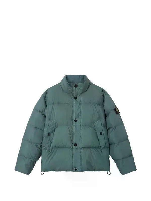 Stone Island Crinkle Reps Ny Jacket - Green