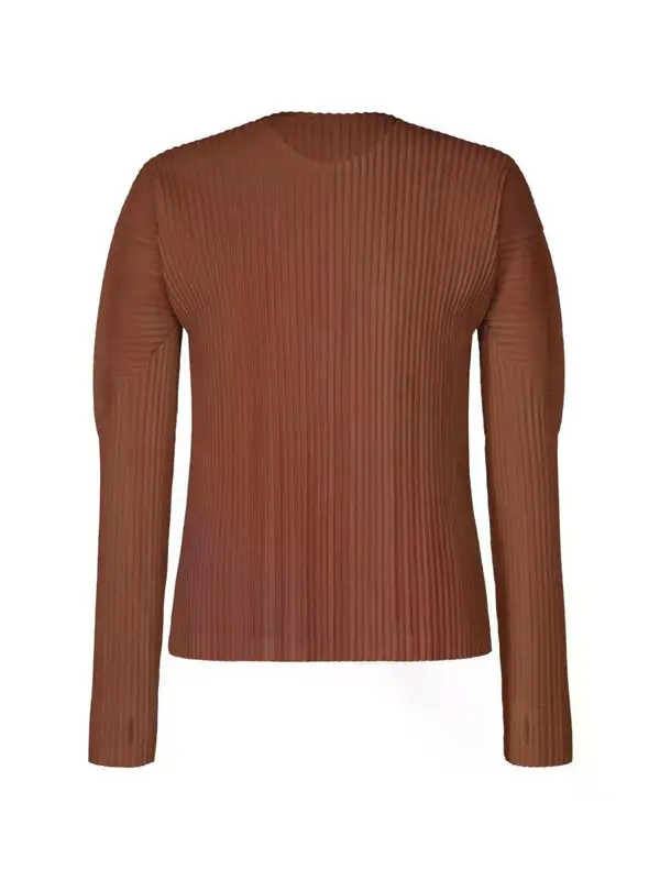Issey Miyake Hombre Plissé Plissé-effect Long-sleeve Sweater