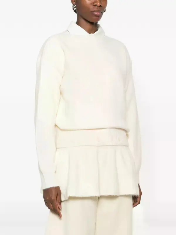 Source Unknown Corinth Peplum-details Sweater