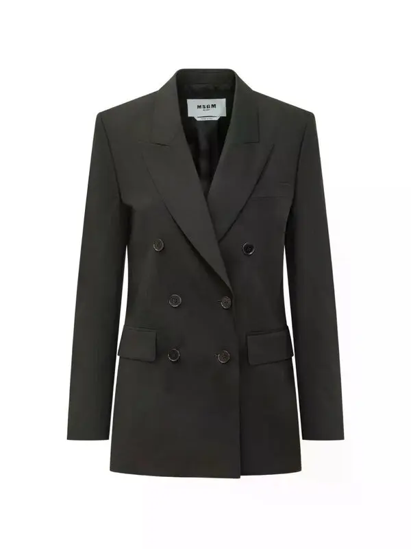 MSGM Double-breasted Peak-lapels Blazer