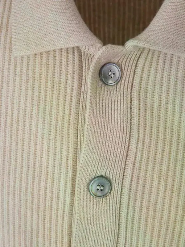 GRAN SASSO Ribbed-knit Button-up Sweater