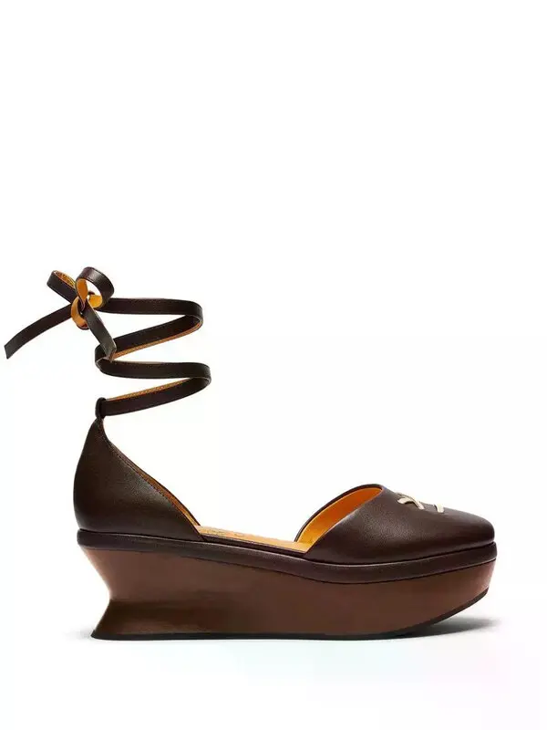 LILI CURIA Petra Lace-up Platform Sandals