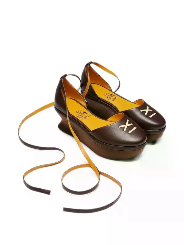 LILI CURIA Petra Lace-up Platform Sandals