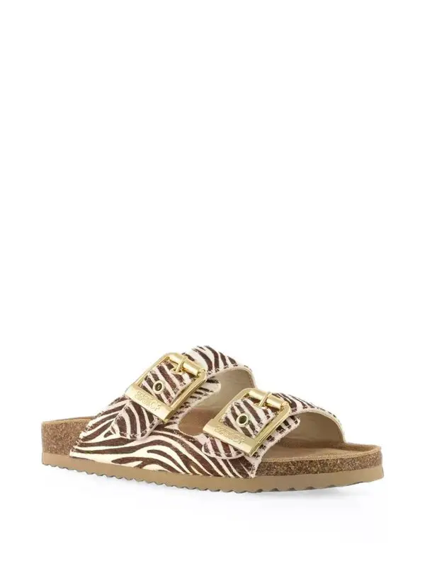 COLORS OF CALIFORNIA Slofi Zebra-print Sandals