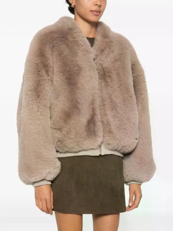THE FRANKIE SHOP Faux-fur Bomber Jacket
