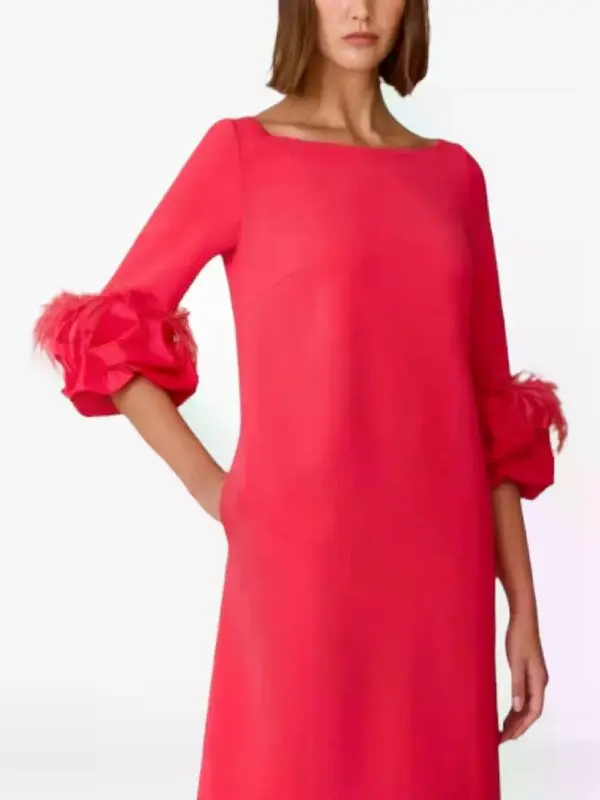 Charo Ruiz Ibiza Feather-trim Mini Dress
