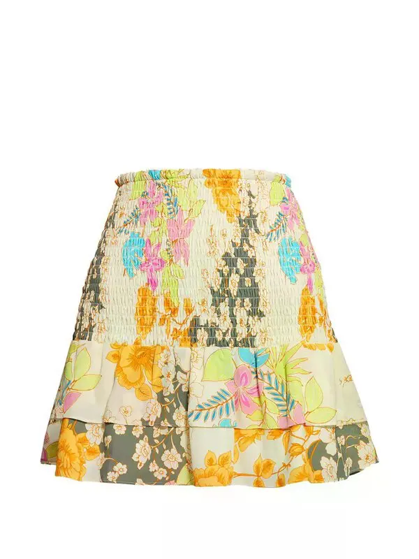 Guess Toni Smocked Skirt - Neutrals