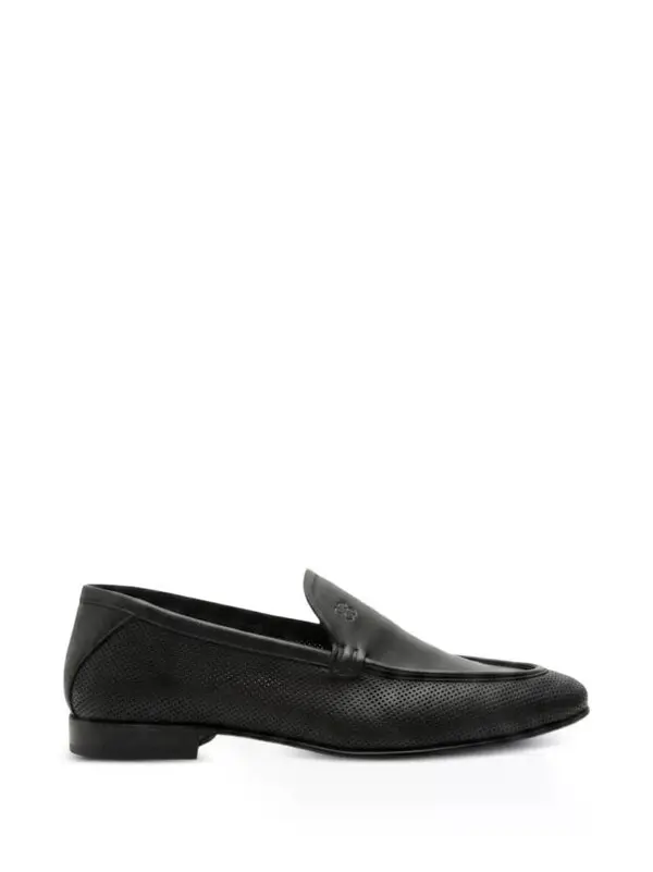 FABI Perforated Leather Loafers