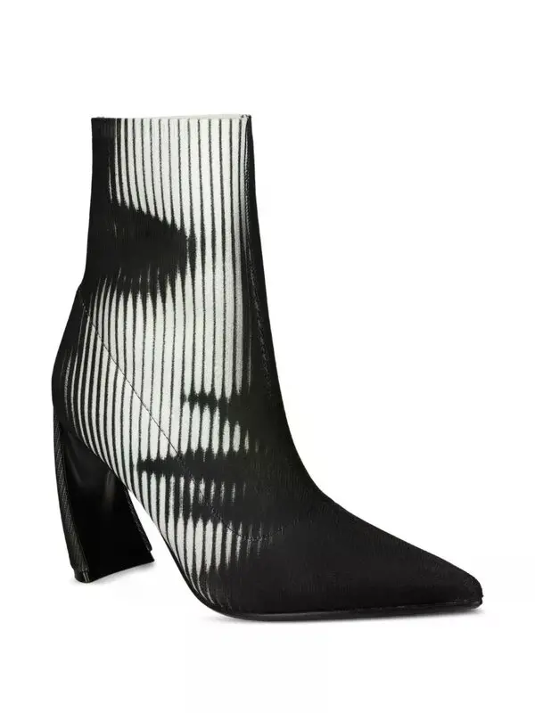 United Nude Graphic-print Pointed-toe Ankle Boots