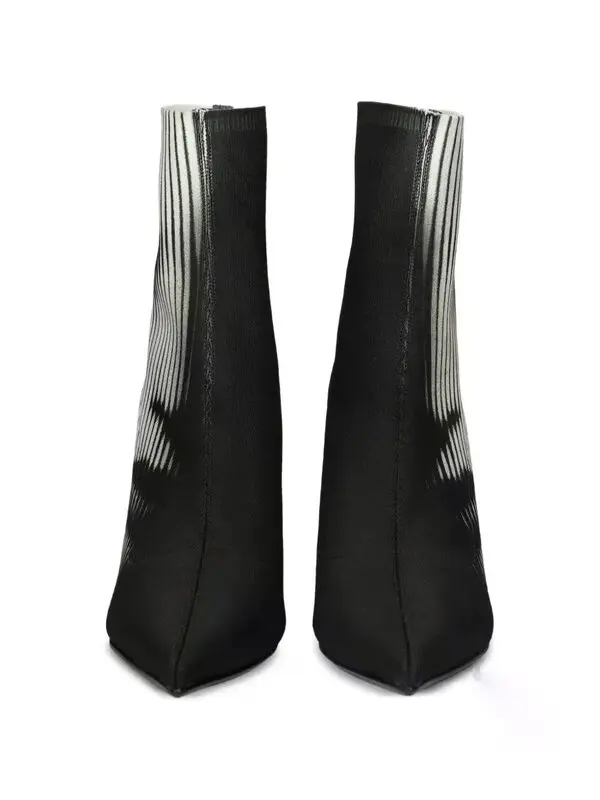 United Nude Graphic-print Pointed-toe Ankle Boots