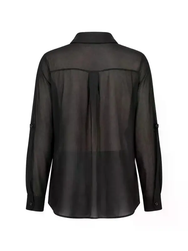 LARA Sheer Button-up Shirt