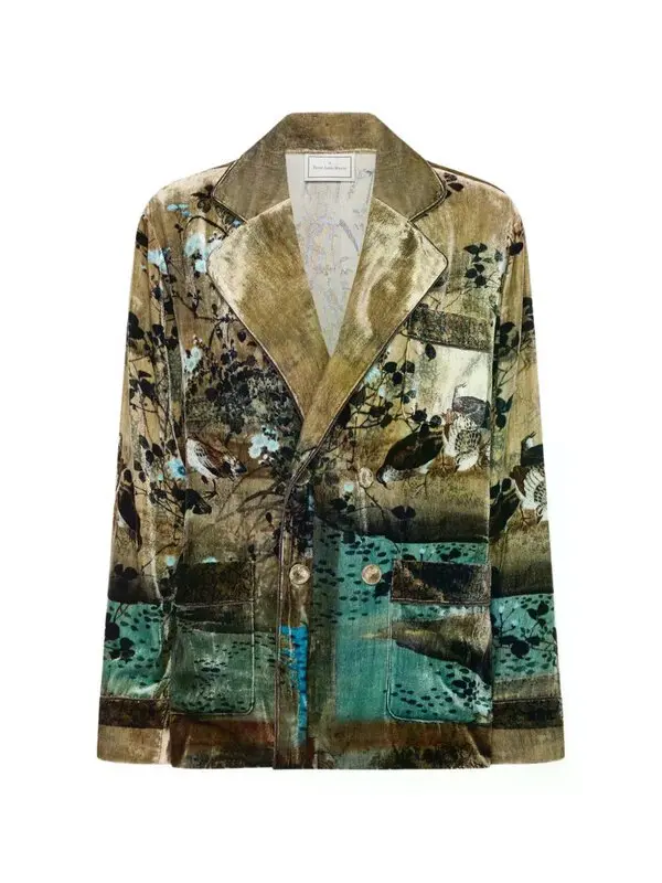 PIERRE-LOUIS MASCIA Kanpur Landscape-print Blazer