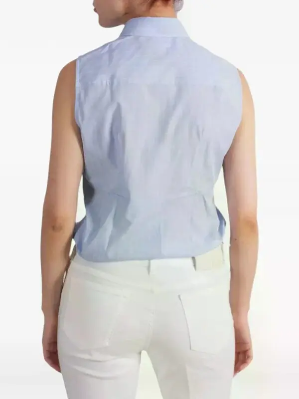 FAY Striped Sleeveless Shirt