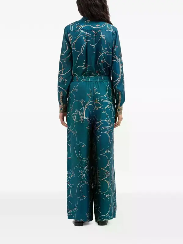 PIERRE-LOUIS MASCIA Aloe Patterned Trousers