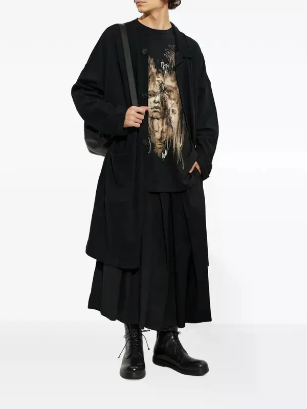 Yohji Yamamoto Button-up Oversized Cardigan