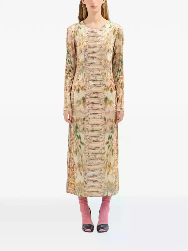 PIERRE-LOUIS MASCIA Ranat Abstract-print Maxi Dress