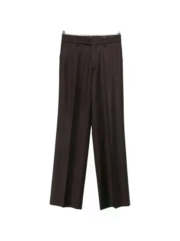 BERWICH Patrizia Pressed-crease Wool Trousers
