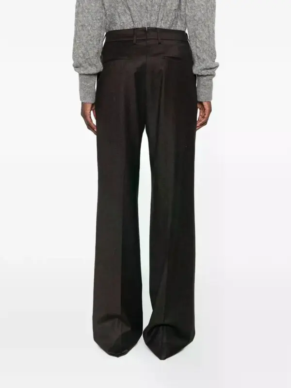 BERWICH Patrizia Pressed-crease Wool Trousers