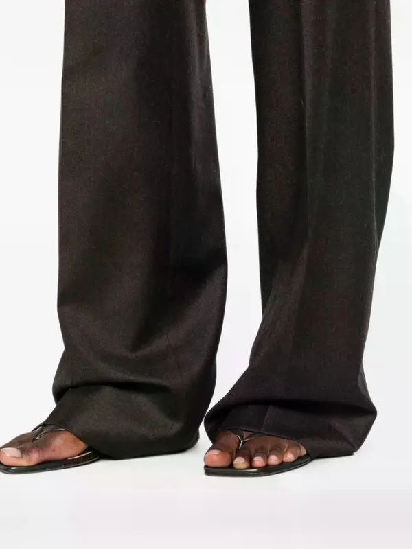 BERWICH Patrizia Pressed-crease Wool Trousers
