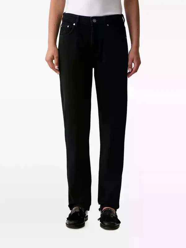 TRUSSARDI Logo-patch Straight-leg Jeans