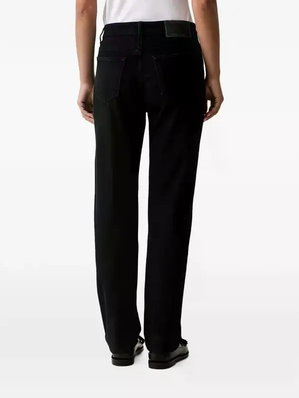 TRUSSARDI Logo-patch Straight-leg Jeans