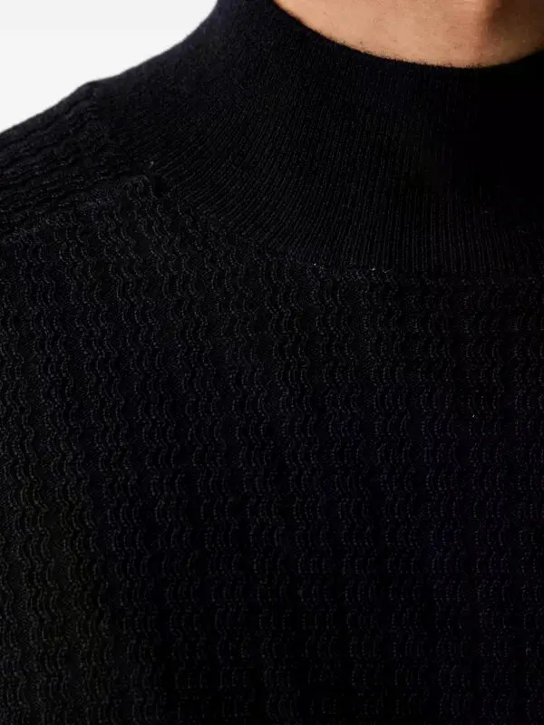 TRUSSARDI Ribbed-knit High-neck Sweater
