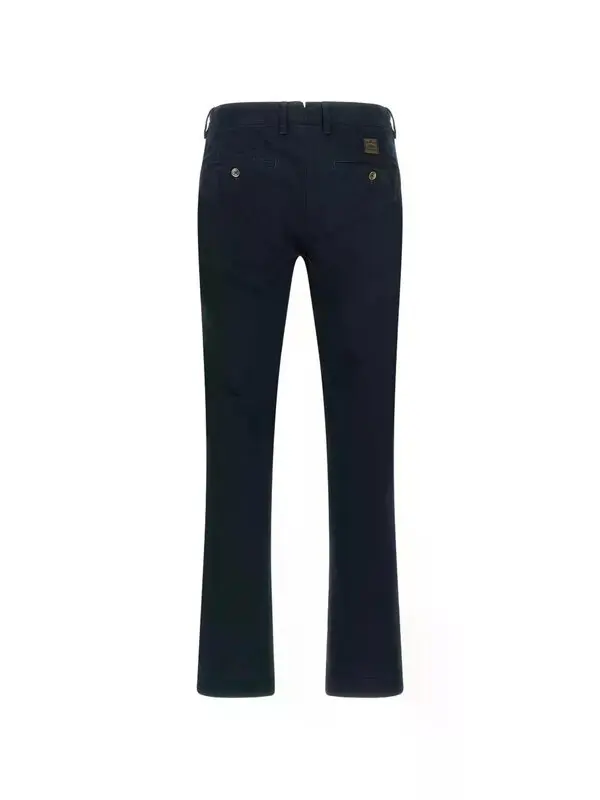 Incotex Straight-leg Cotton-canvas Trousers - Blue