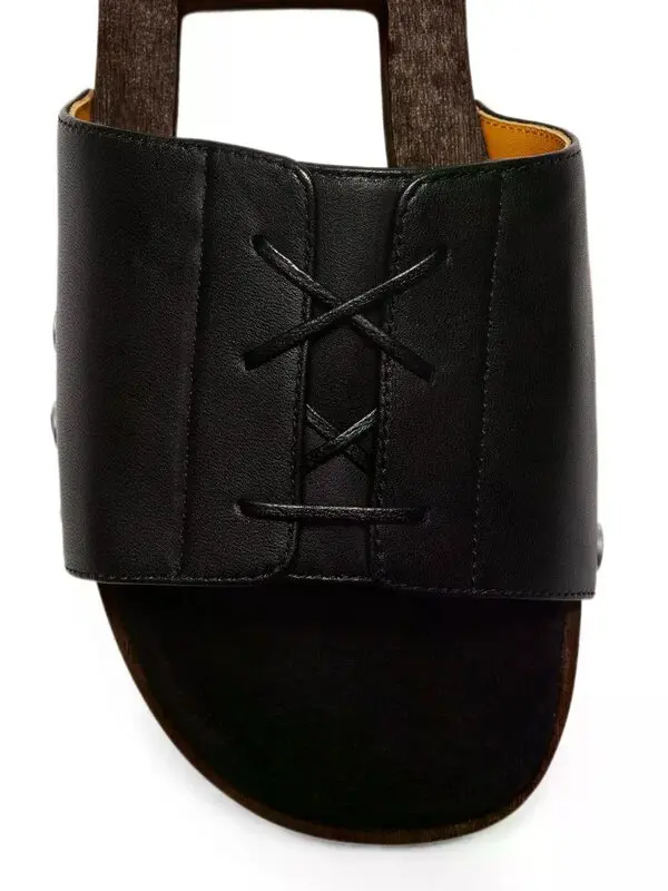 LILI CURIA Uma Lace-up Clogs