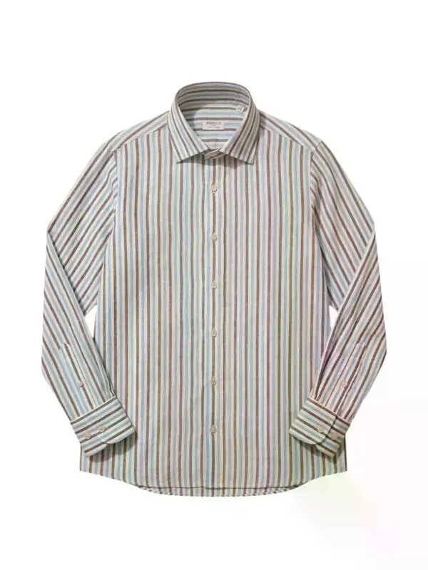 BORRIELLO NAPOLI Striped Linen Shirt