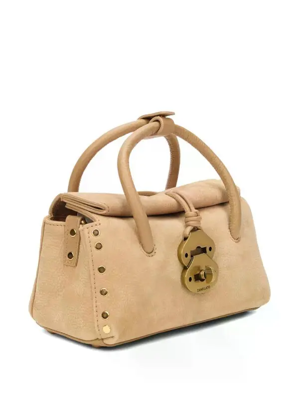 ZANELLATO Baby Dotta Studded Leather Tote Bag
