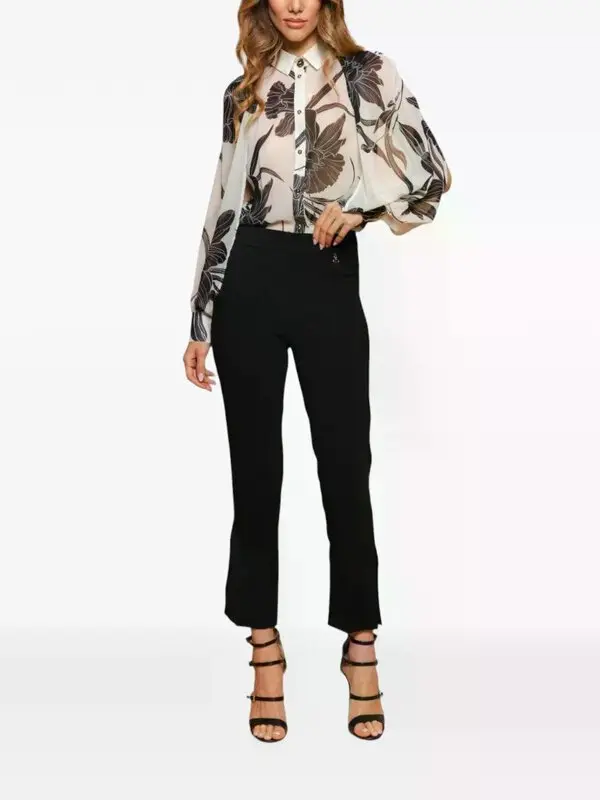DIVEDIVINE Nora Floral-print Puff-sleeve Shirt
