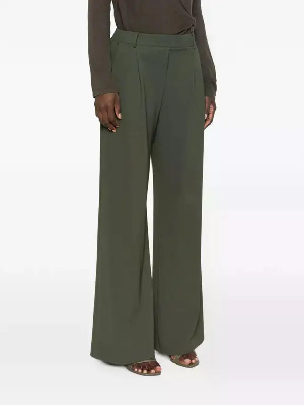 Patrizia Pepe Pleated Wide-leg Trousers