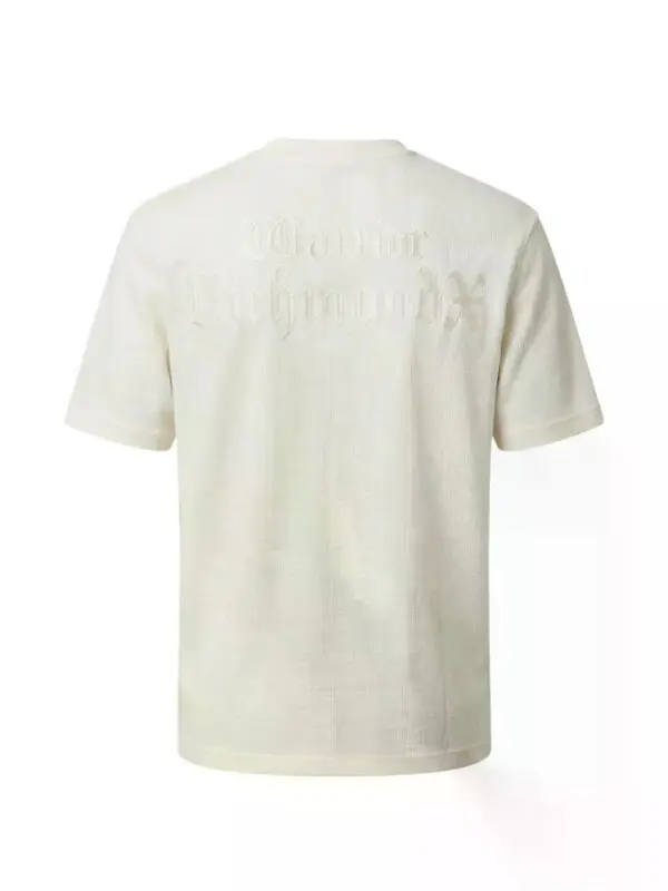 John Richmond Logo-embroidered Ribbed T-shirt