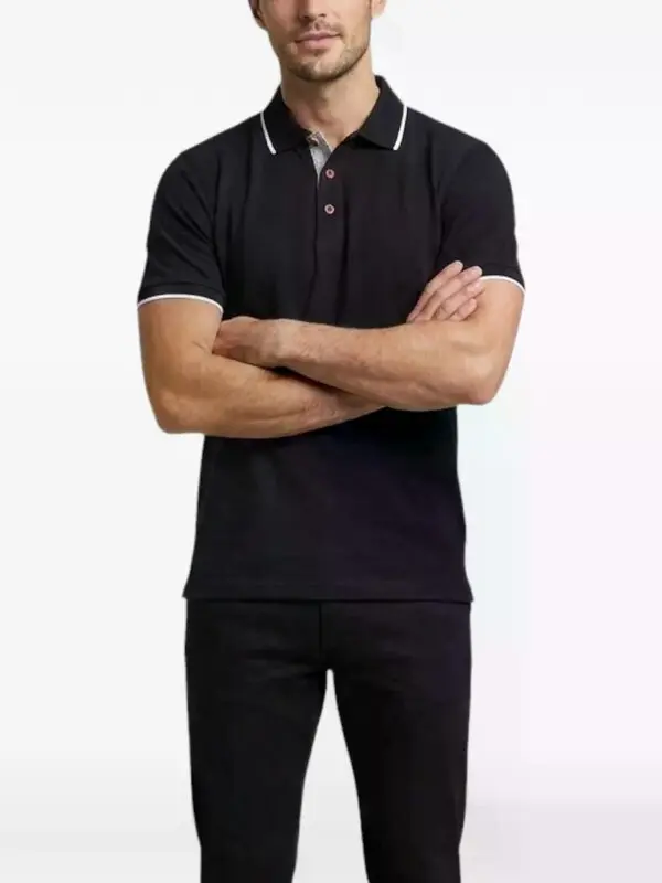 Kiton Piped-trim Polo Shirt