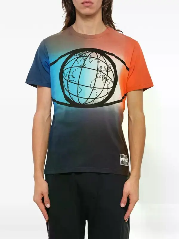 Kenzo Globe-print T-shirt