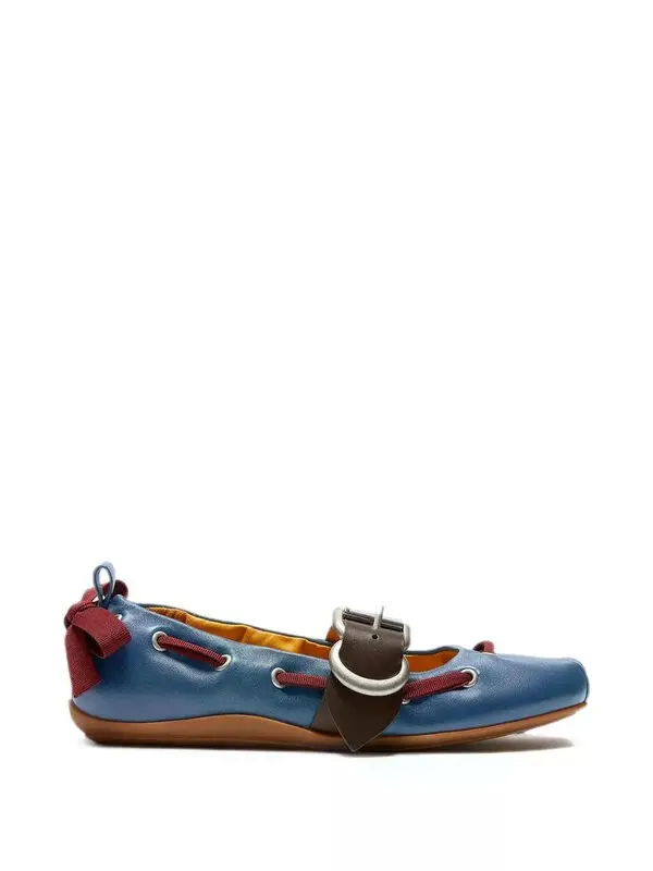 LILI CURIA Sylvie Buckled Ballet Flats
