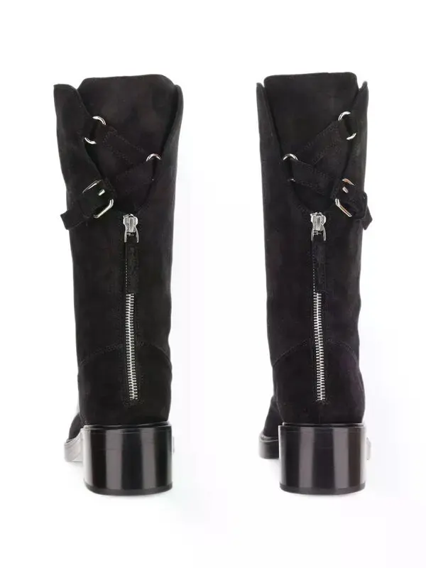 Sartore Buckle-detail Suede Ankle Boots