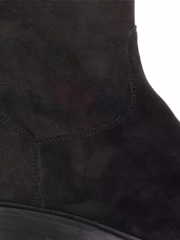 Sartore Buckle-detail Suede Ankle Boots