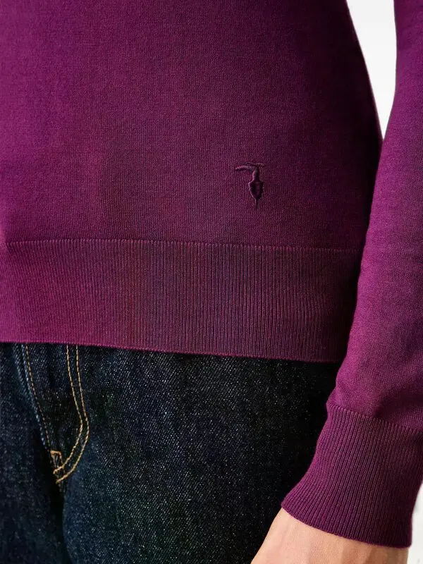 TRUSSARDI Crew-neck Long-sleeve Sweater
