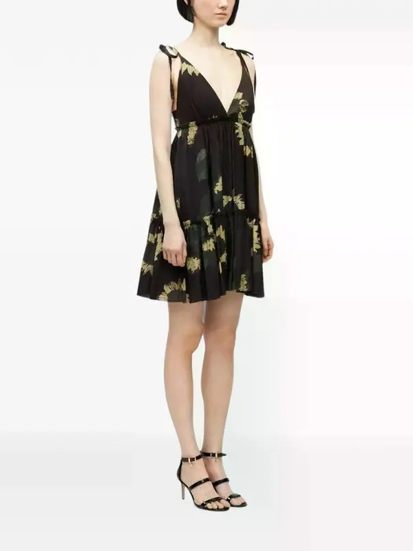 Moschino Floral-print Ruffled-tier Dress