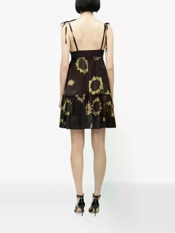 Moschino Floral-print Ruffled-tier Dress