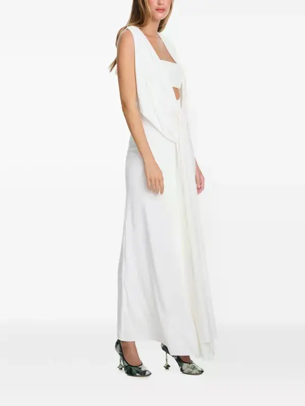 AXEL 113 Cleo Cut-ou Draped Maxi Dress