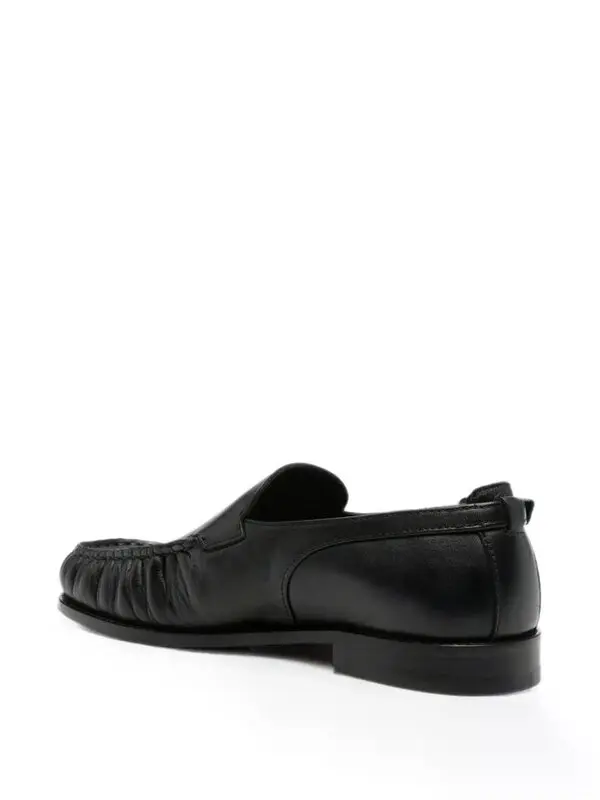 Sandro Buckle-detail Leather Loafers