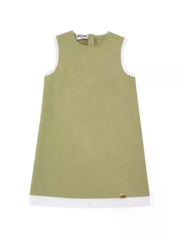 Moschino Contrast-trim Sleeveless Dress - Green