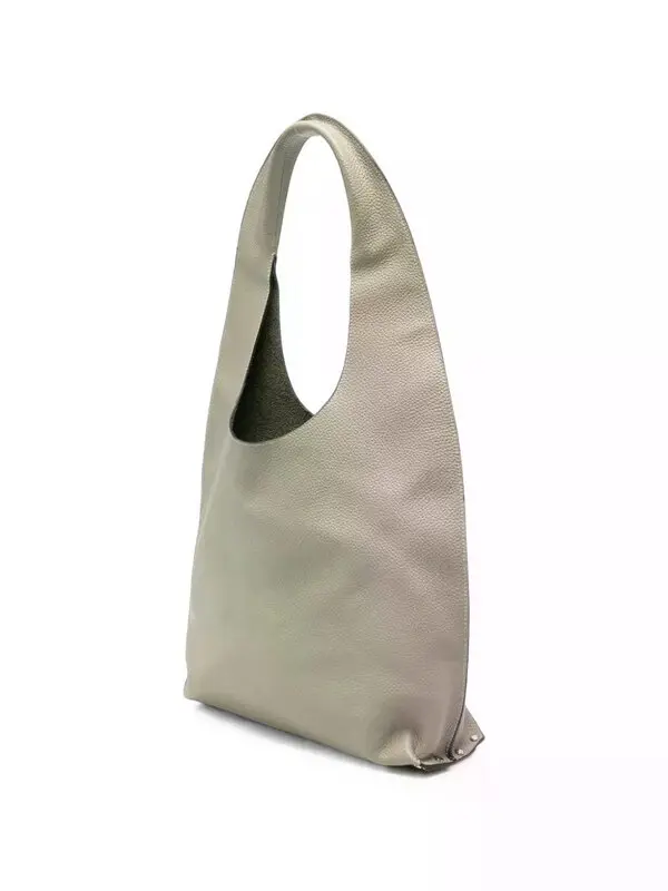 A.p.c. Neige Clou Pebbled-leather Tote Bag - Green