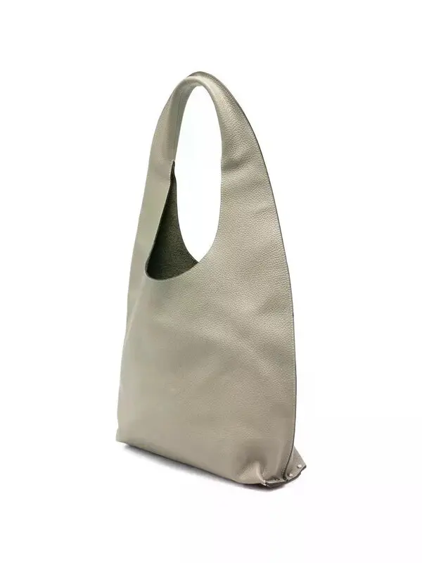 A.p.c. Neige Clou Pebbled-leather Tote Bag - Green